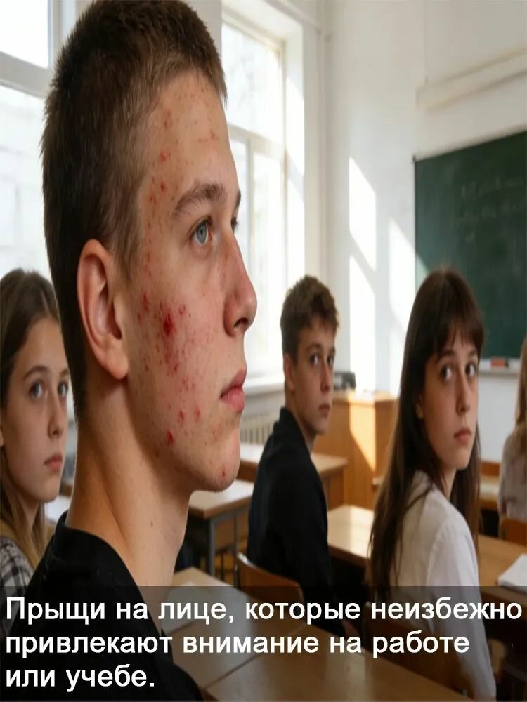 Кремкрем от прыщей, направленная на акне и угри, эффективно борется с воспалениями, подходит подросткам и проблемной коже, 30 г.