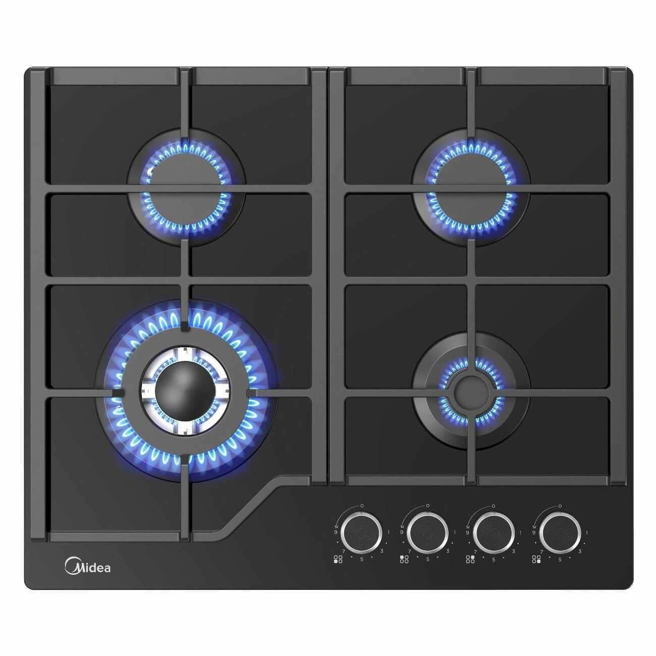 Встраиваемая газовая панель независимая MIDEA MG699TGB