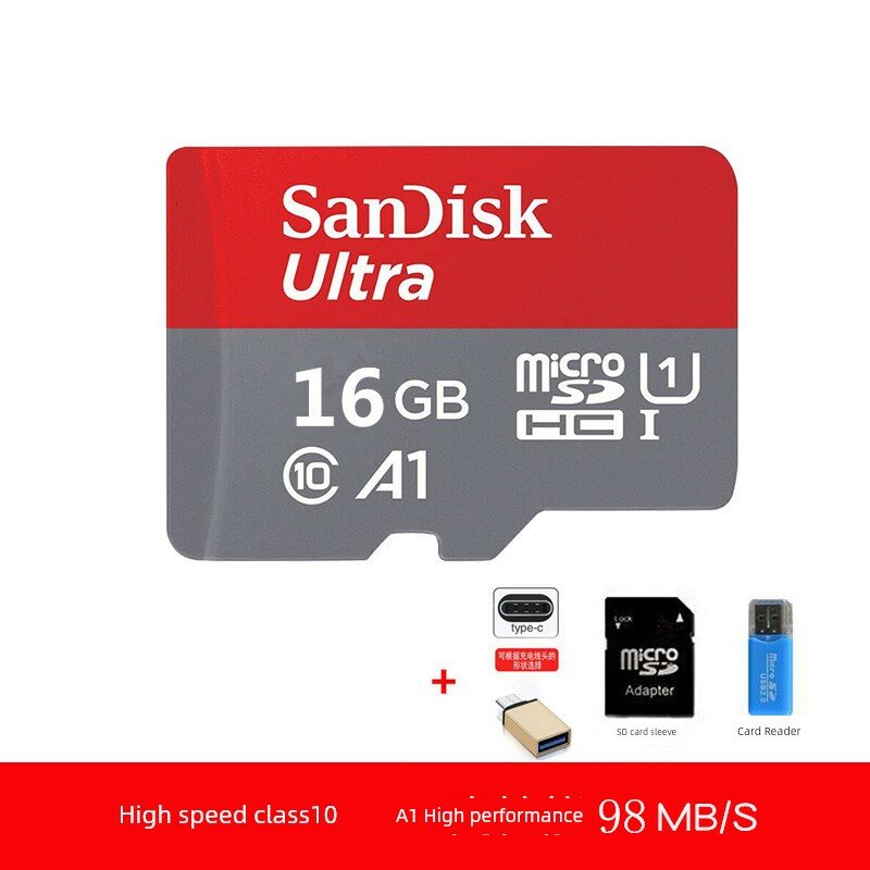 Карта памяти SanDisk TF 128 ГБ, карта памяти 64 ГБ для видеонаблюдения, видеорегистратора, SD-карта 256 ГБ, карта