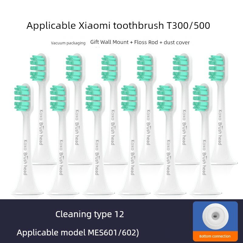 Насадки KOXO совместимы с электрическими зубными щетками Xiaomi T301/T302/T300/T501 и заменяют MES605/607608. Безмедный
