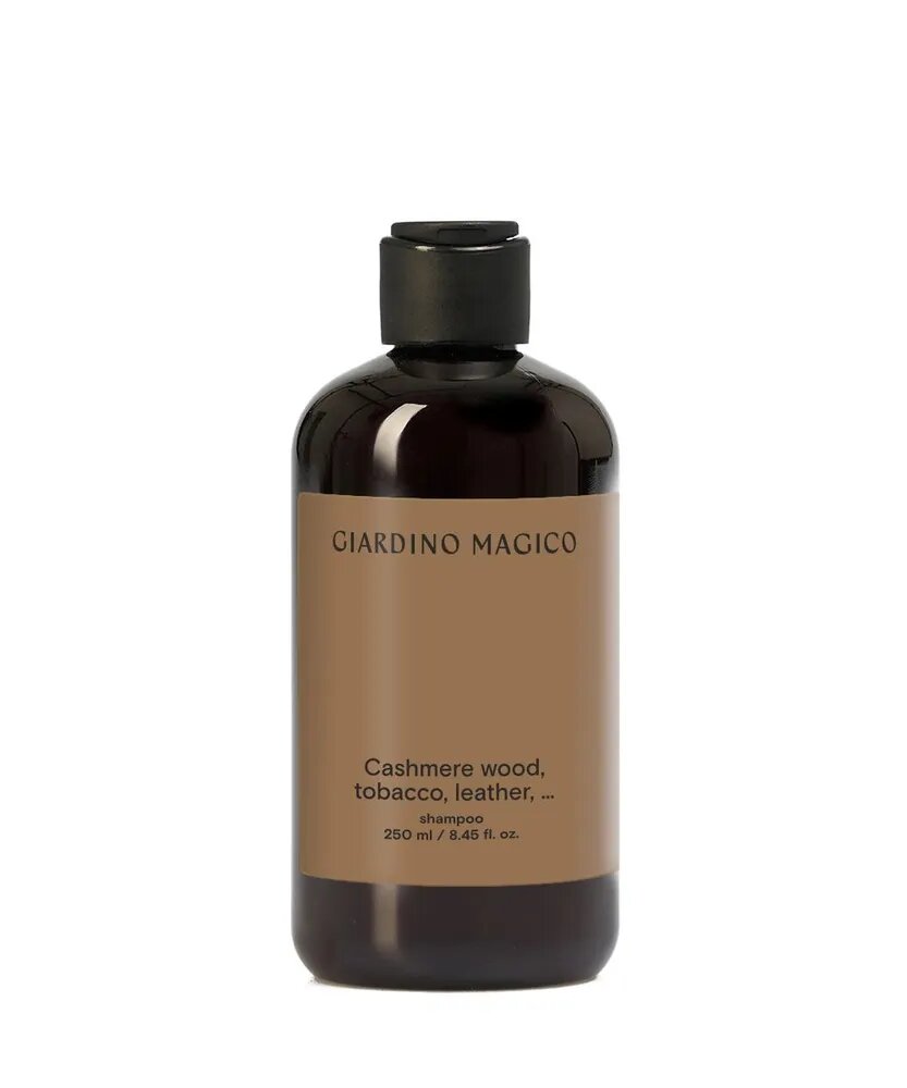 Увлажняющий шампунь GIARDINO MAGICO Cashmere wood, tobacco, leather. (250мл)