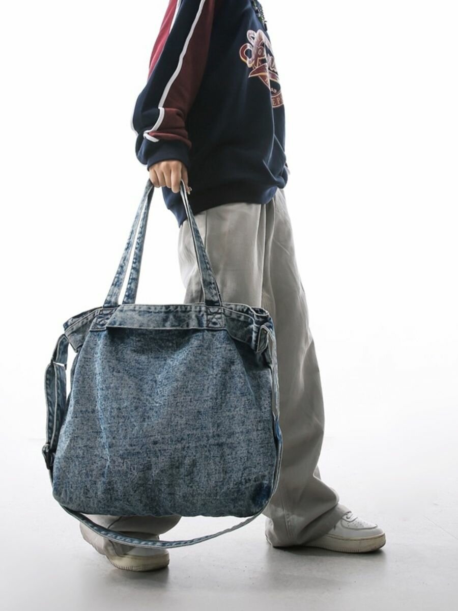 Сумка-шоппер на молнии Bag&You "Джинс Style", цвет синий