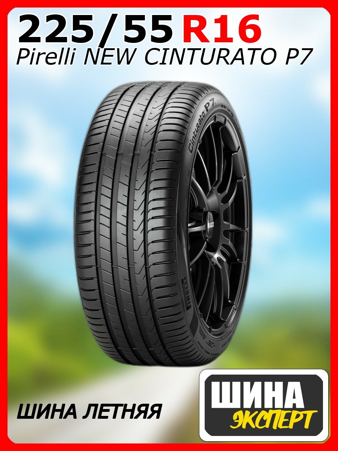 Шина летняя 225/55/16 Y 99 CINTURATO P7 (P7C2) XL для легковых автомобилей 5806300