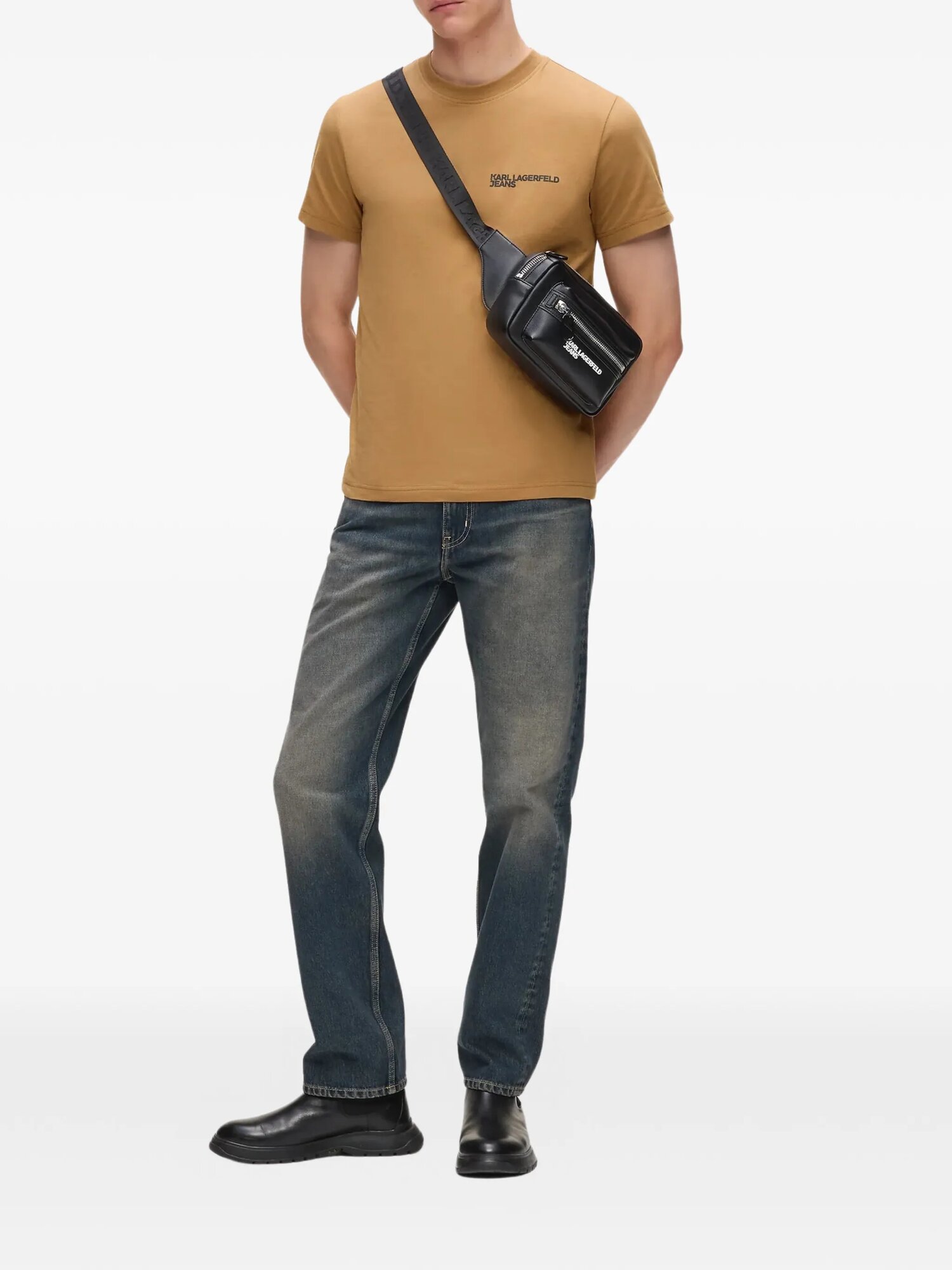 Футболка KARL LAGERFELD JEANS Essential, размер 54, brown — фото 1