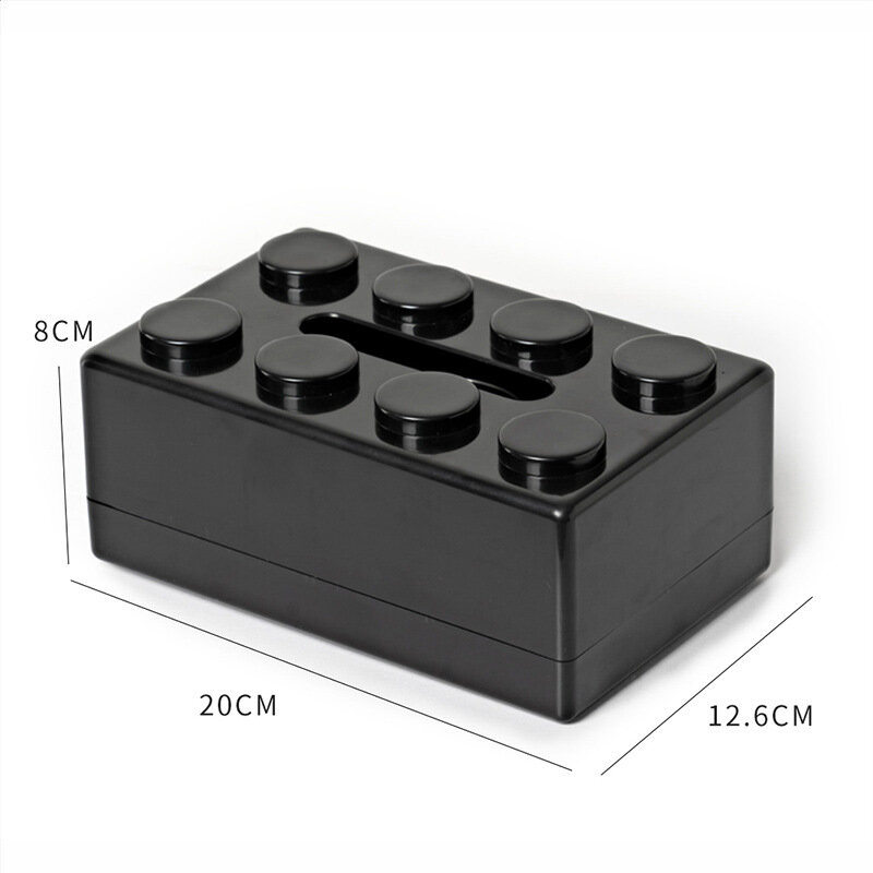 Салфетница "LEGO", настенная, пластик, чёрная, 20 см х 12,6 см х 8 см