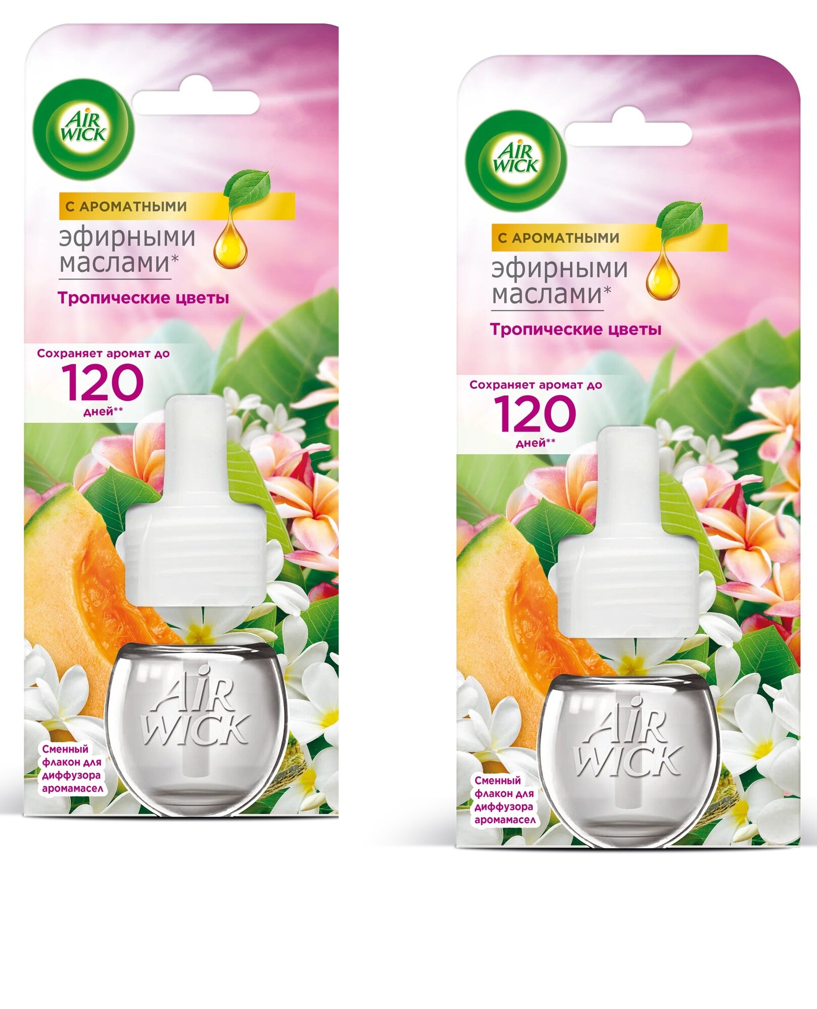 Аромамасло Air Wick для диффузора см. флакон Тропические цветы, 19мл 2шт