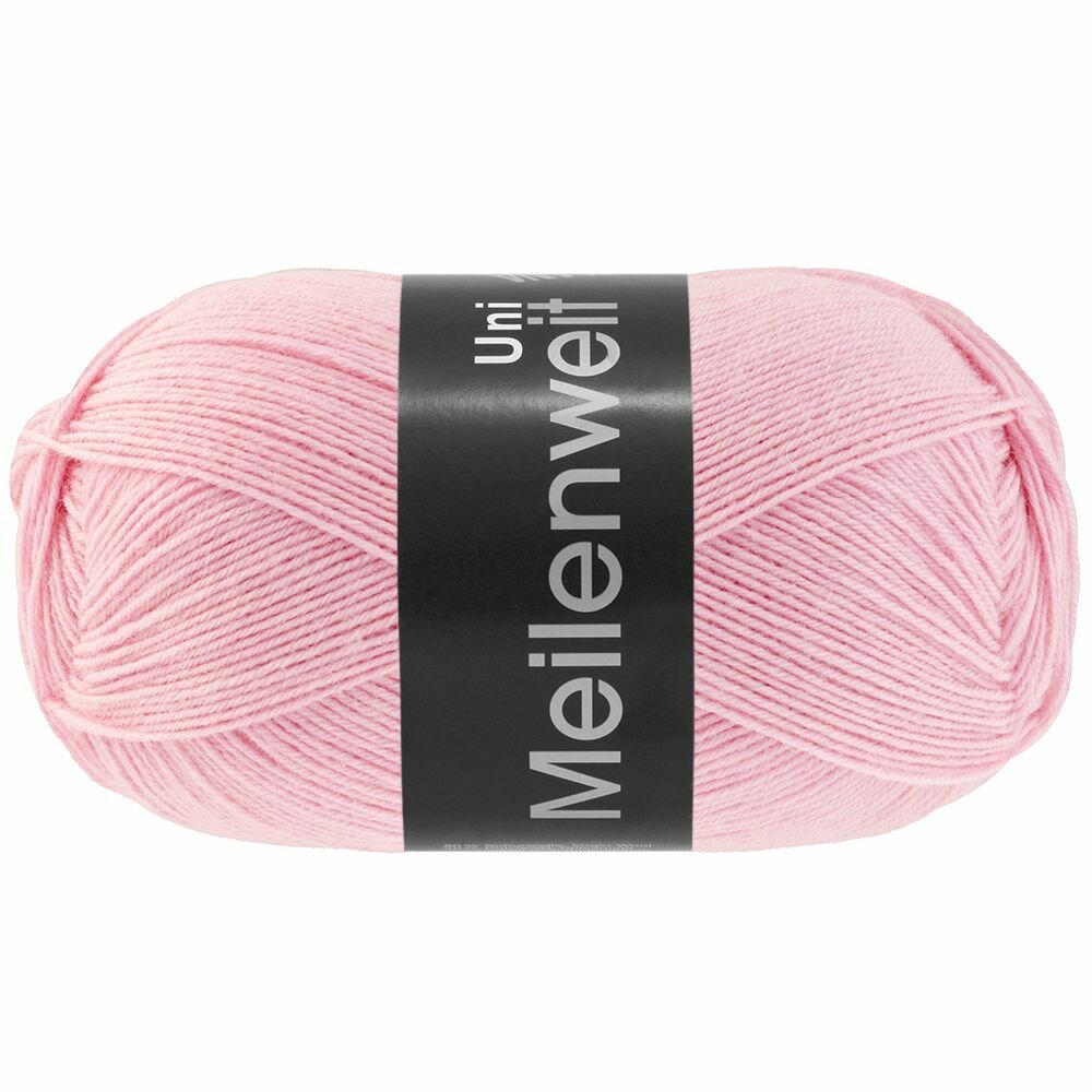 Носочная пряжа Lana Grossa Meilenweit 100 (1394 Rosa) 2 мотка по 100 г/420 м