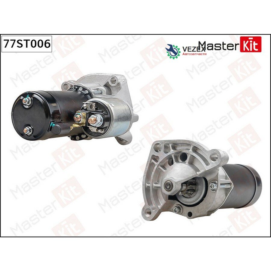 MASTERKIT 77ST006 Стартер CITROEN, PEUGEOT 89-05 (0.9kw) Masterkit