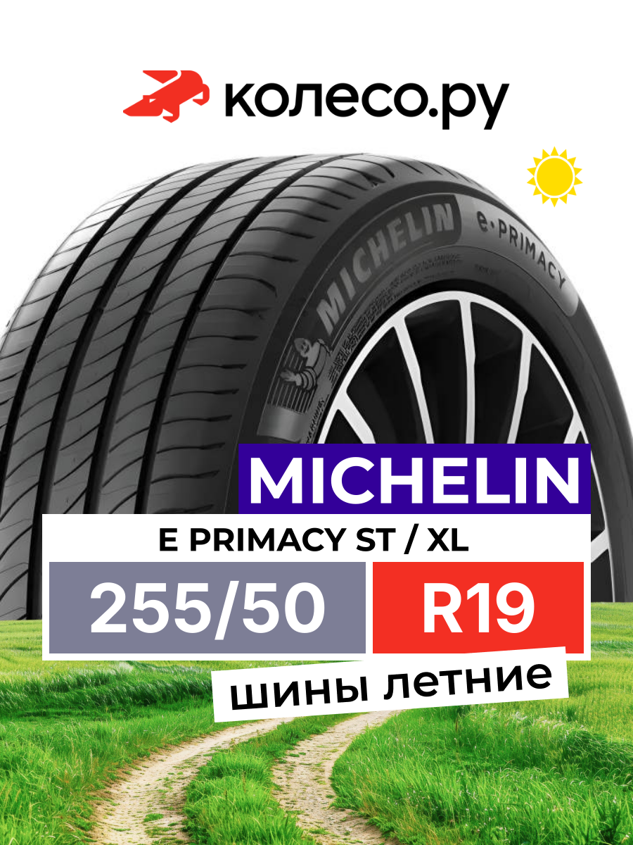 Шины летние Мишелин E PRIMACY ST 255/50 R19 107V XL нешипованная летняя резина