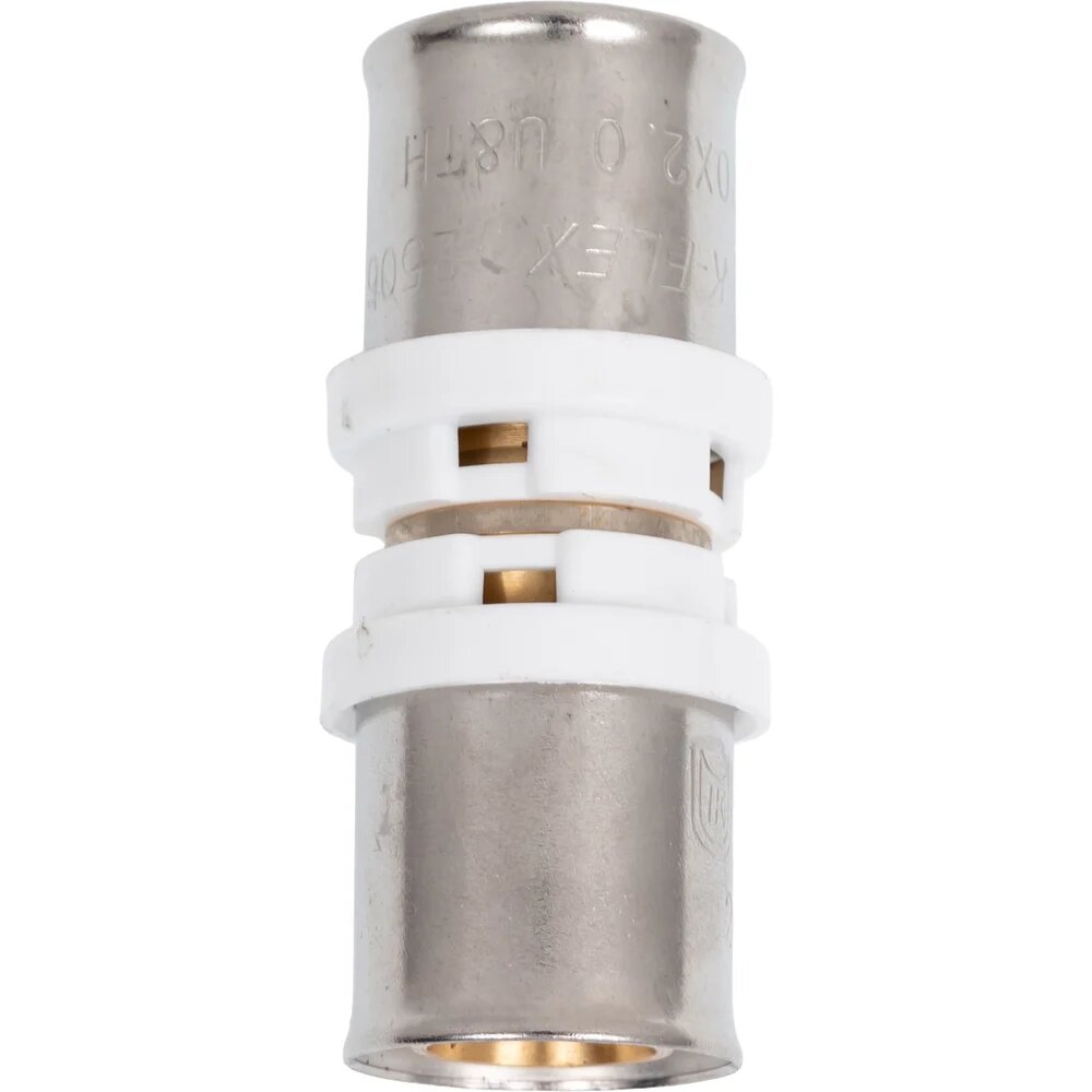 Муфта пресс‑фитинг K‑FLEX SOLID 86MLAA1A020000C, латунно‑стального сплава, без резьбы, профиль TH, высокая температура — фото 1
