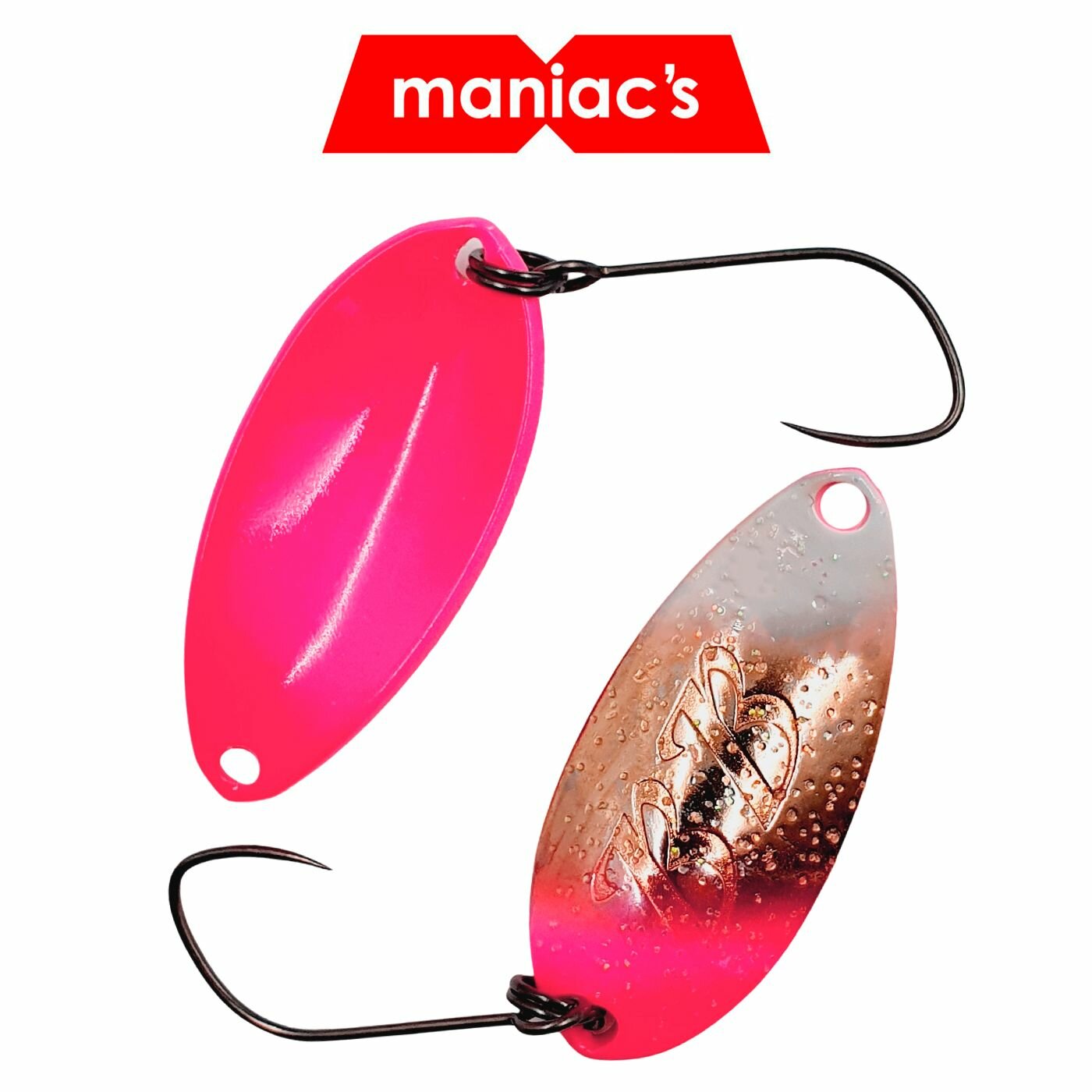 Лимитированная японская блесна на форель ValkeIN Black Blast, 1.8 г, #Bright Fluorescent Pink (Maniac's Oricolor) / Форелевые приманки