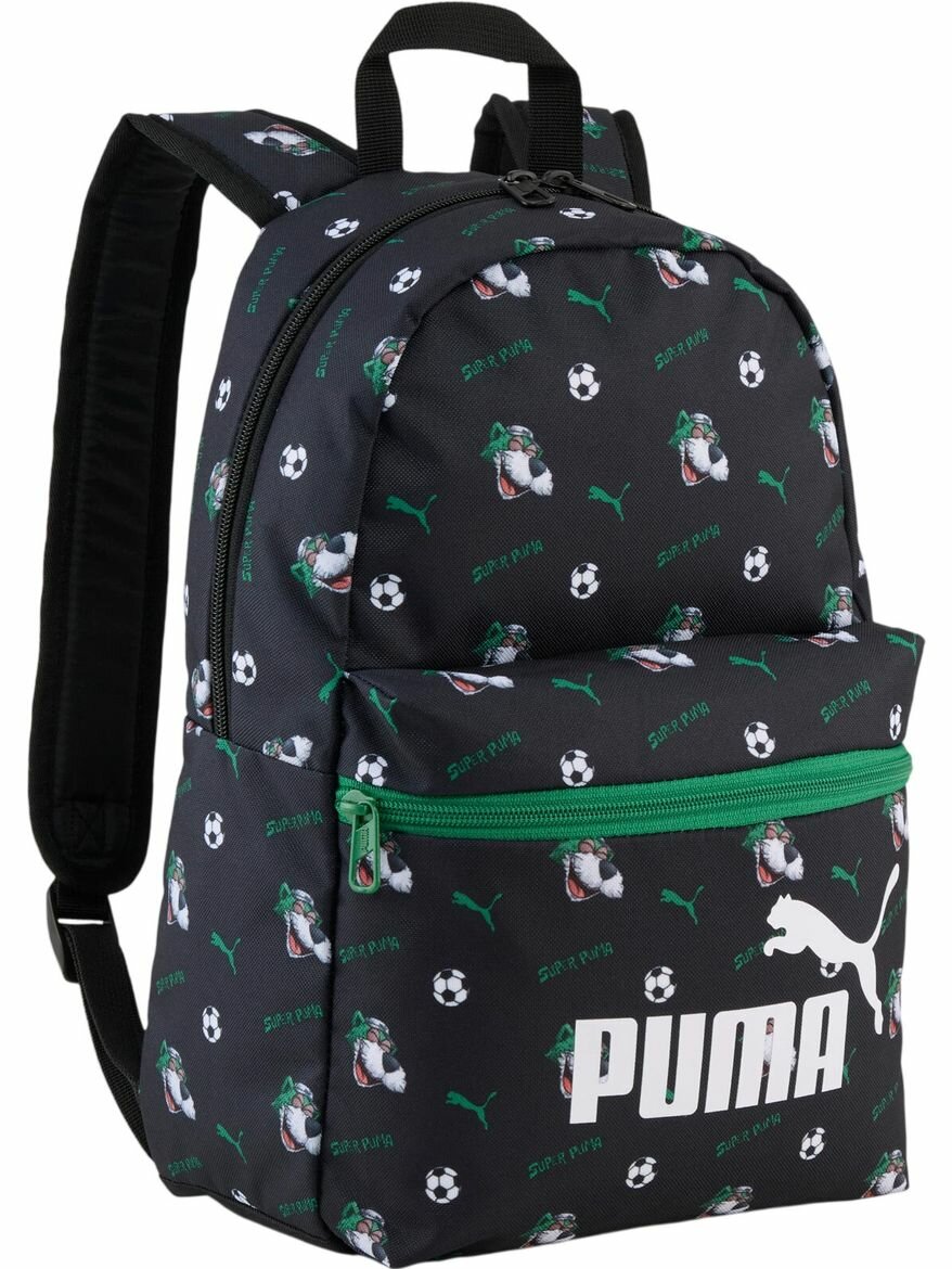Рюкзак Puma PHASE SUPER PUMA AOP Small Backpack черный Повседневный 9243001