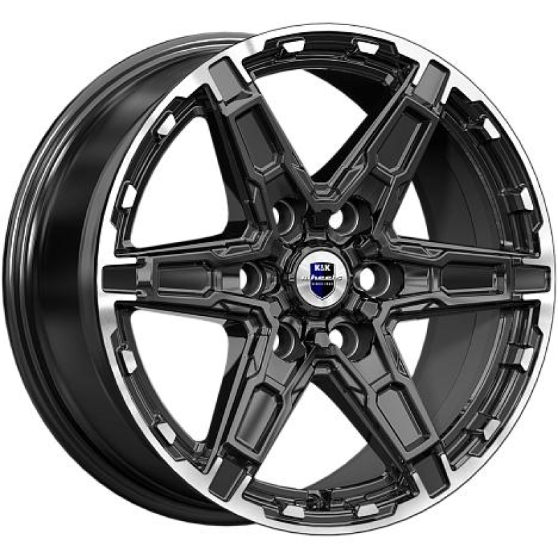 Диск колесный КиК Дистрикт (КС1159) 8,0x18 6x139,7 Dia100.1 ET36 цвет чёрный бриллиант