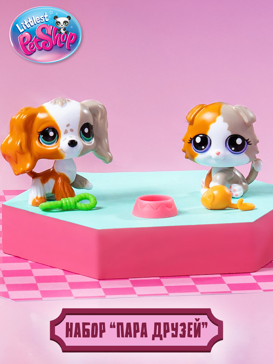 Игровой набор Littlest Pet Shop "Пара друзей", Шотландская вислоухая и Кокер-спаниель, 00626_LPS