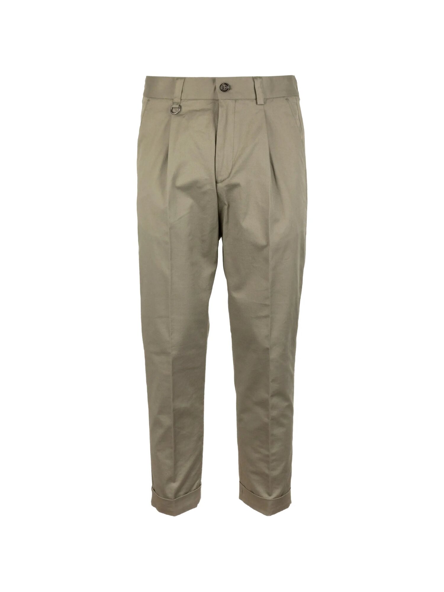 Брюки Pleated turn-up trousers