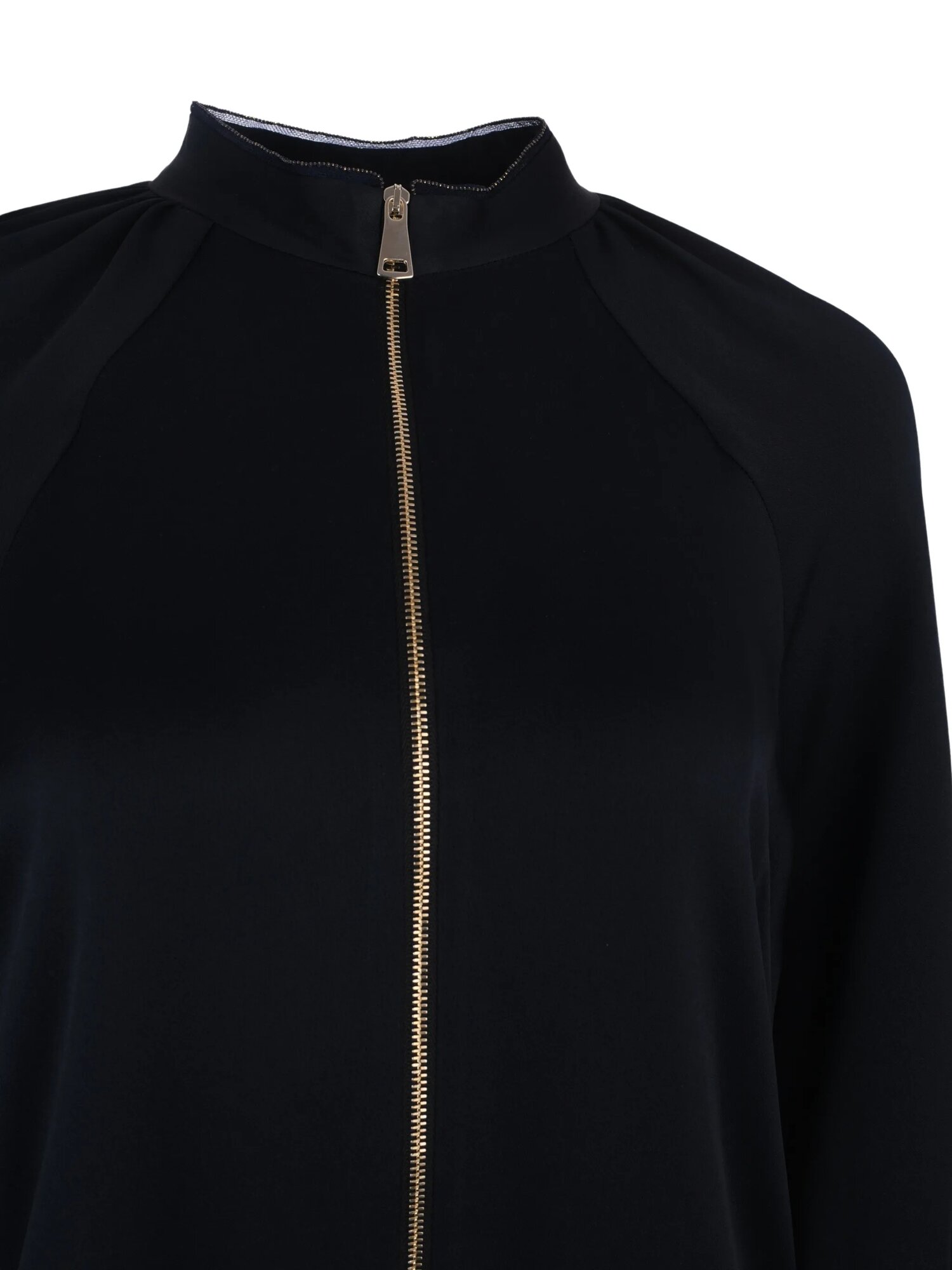 Бомбер FABIANA FILIPPI Balloon-sleeve satin bomber jacket, размер 42 — фото 1