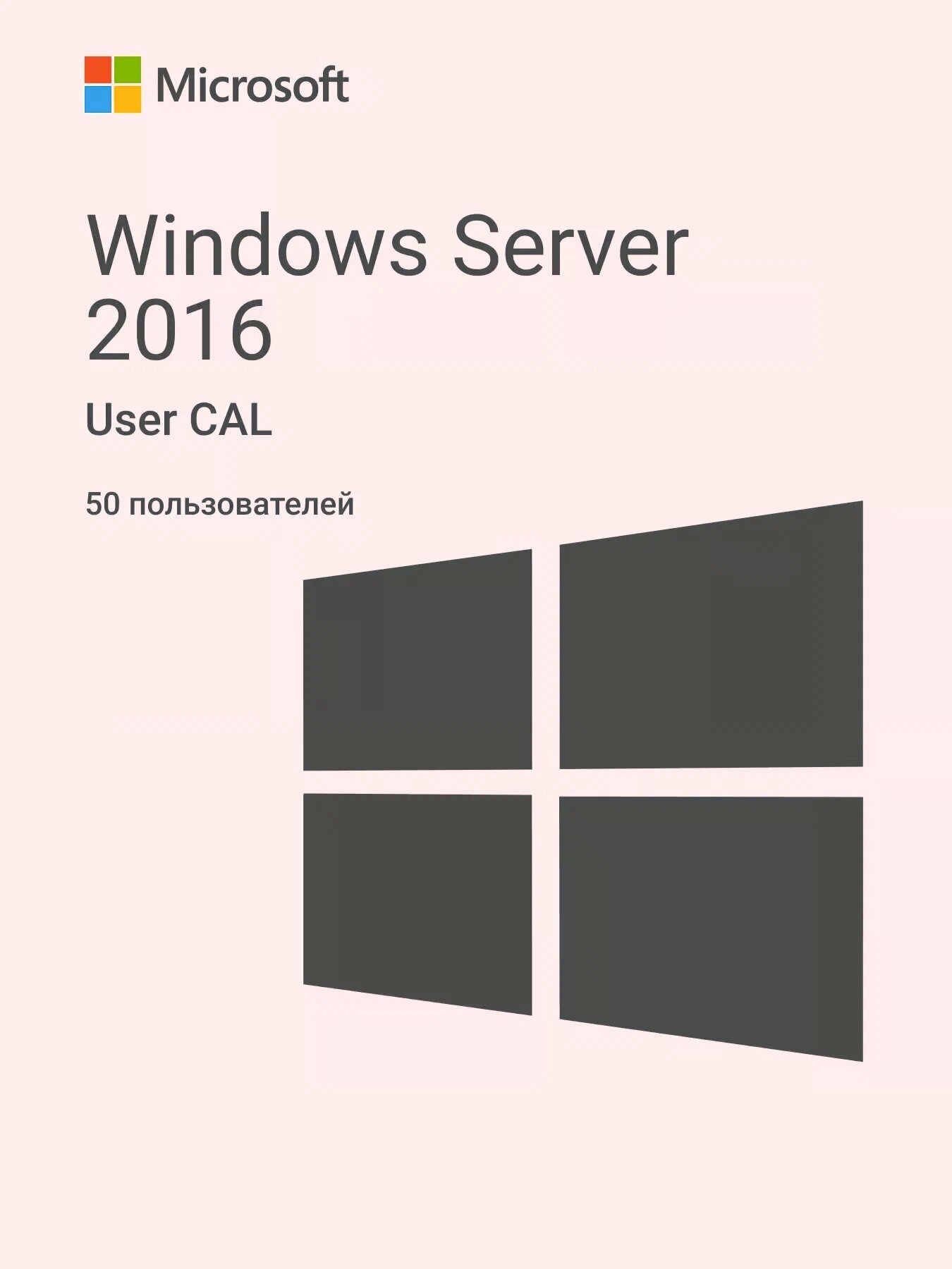 Microsoft RDS 2016 User CAL, лицензия для 50 пользователей, серверная — фото 1