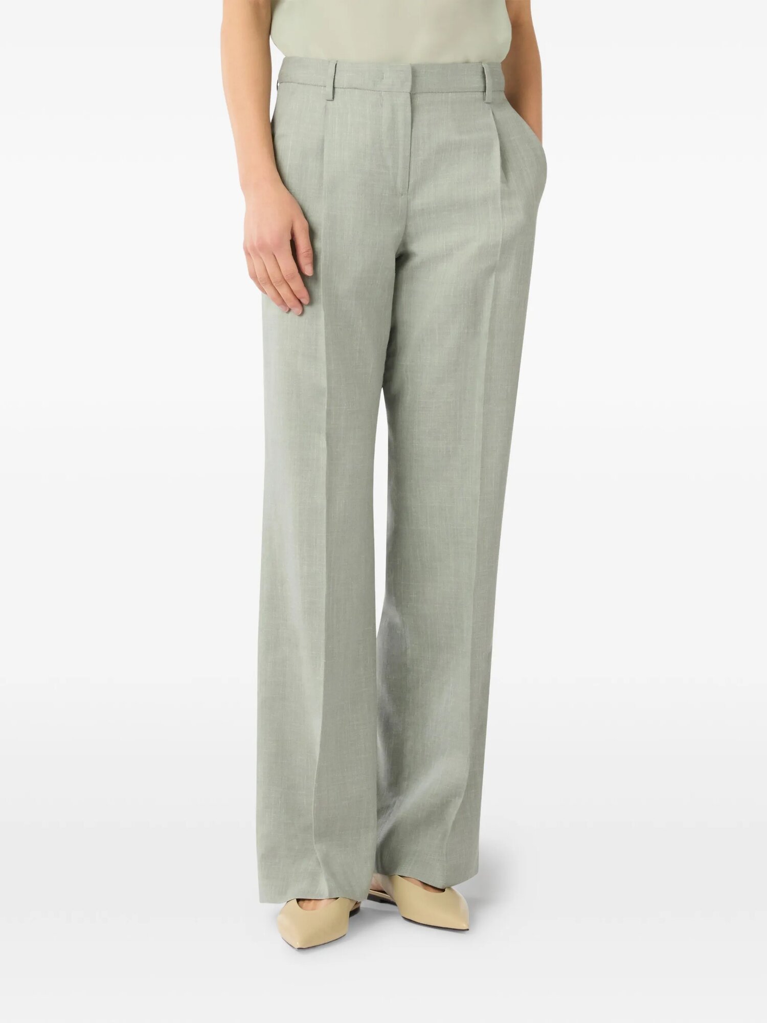 Брюки Lardini Pleated twill trousers, размер 40 — фото 1