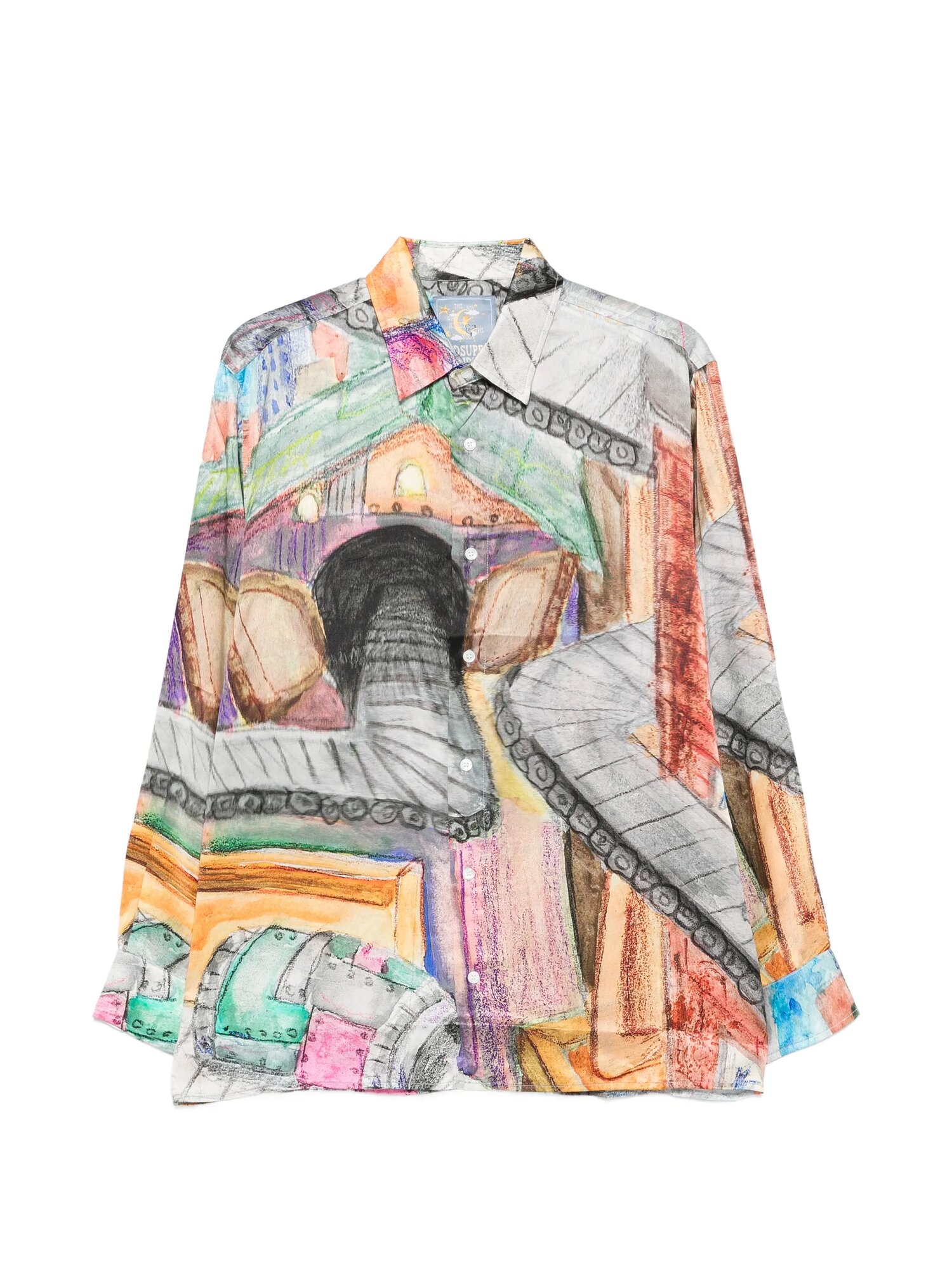 Рубашка Patterned button-up shirt