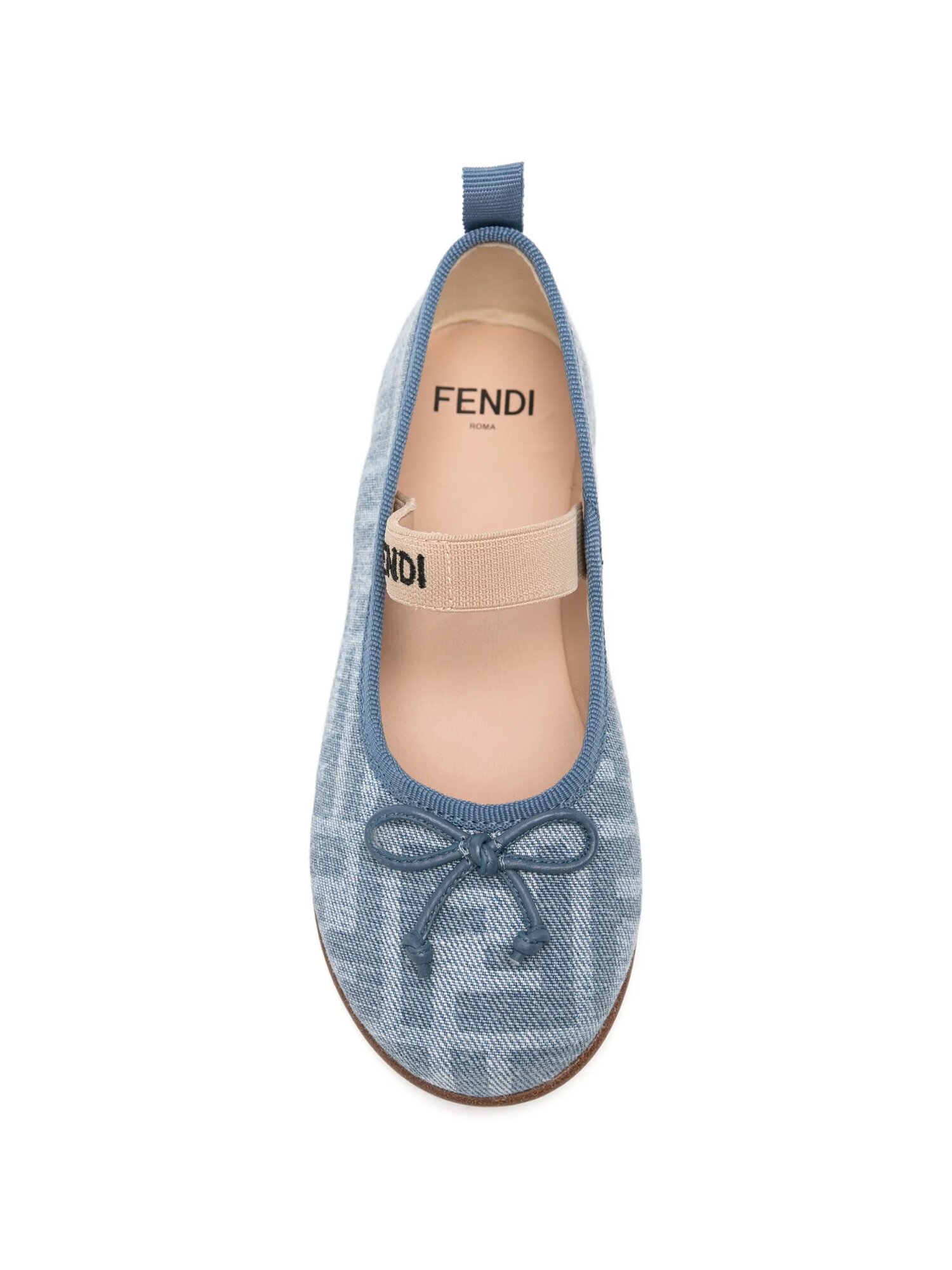 Балетки FENDI FF, размер 26, , синий — фото 1