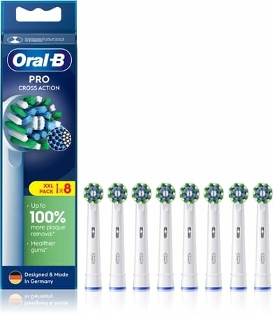 Насадка для электрической зубной щетки Oral-B PRO Cross Action, 8 шт.