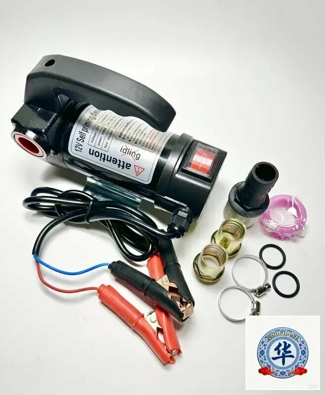 Насос помповый 12V 200 W, 50 л/мин. для перекачки топлива, технических жидкостей, дизеля, керосина, масел, антифриза