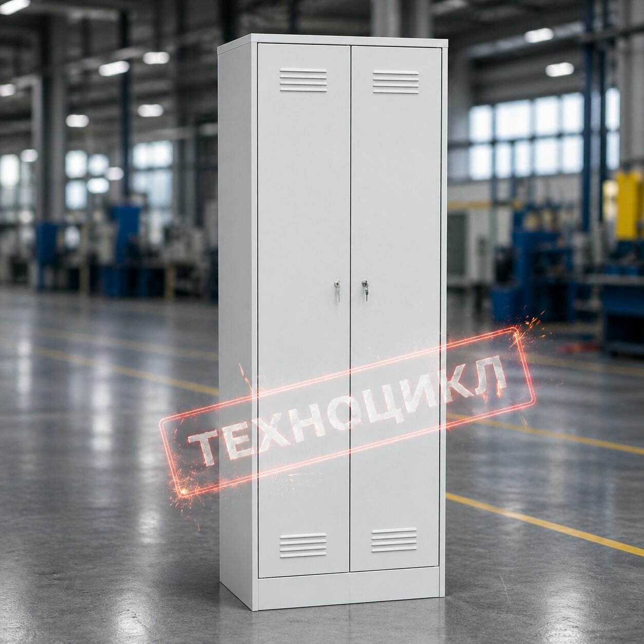 Шкаф двухстворчатый сварной, 1750х600х500 мм, сварная техноцикл