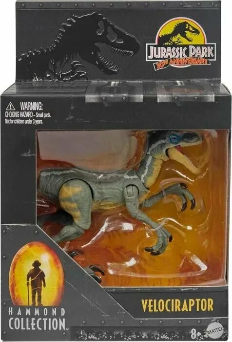 Динозавр Велоцираптор Mattel Jurassic World Hammond Collection Velociraptor HLT49