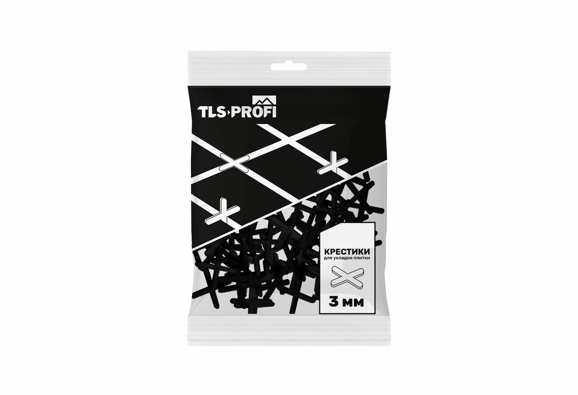 Крестики для крупноформатной и напольной плитки TLS-Profi 3 мм (1000 шт)