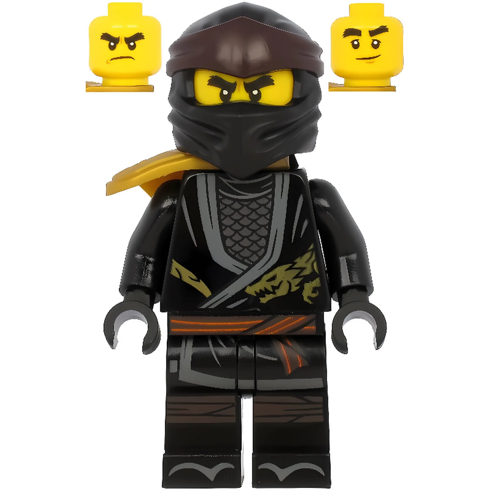 Минифигурка Lego NINJAGO Cole - Legacy, Pearl Gold Armor Shoulder Pad njo0618 U