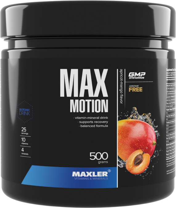 MAXLER Изотоник в форме порошка "Абрикос-манго" 500 г Max Motion Apricot-Mango 500 50ml