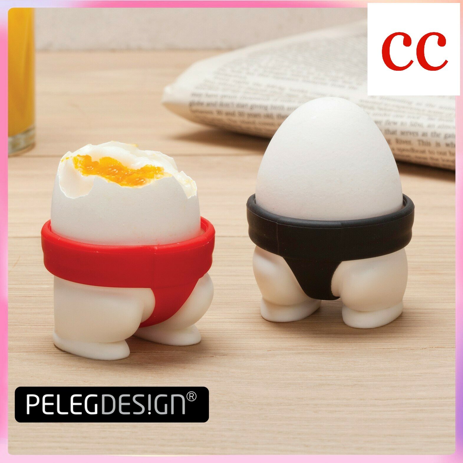 Эксклюзивные держатели для яиц Sumo от Peleg Design, 2 штуки