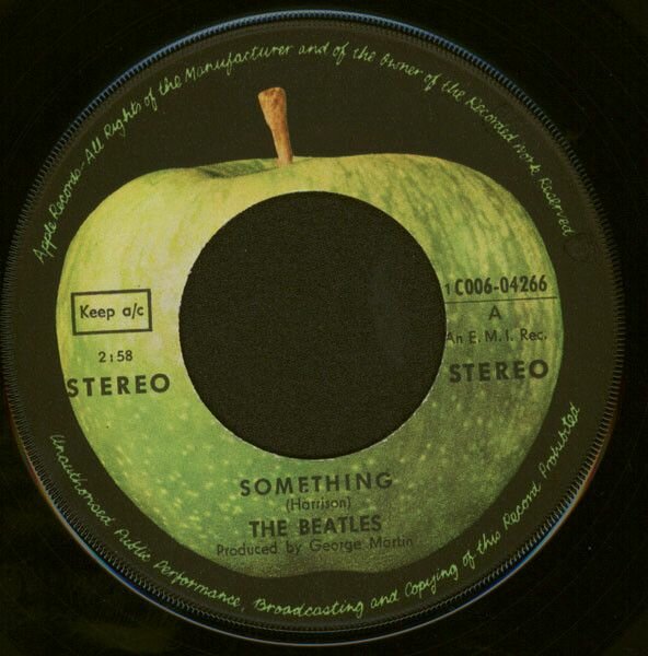 Пластинка The Beatles "Something / Come Together" 7" (Single/Germany/1969) VG/VG
