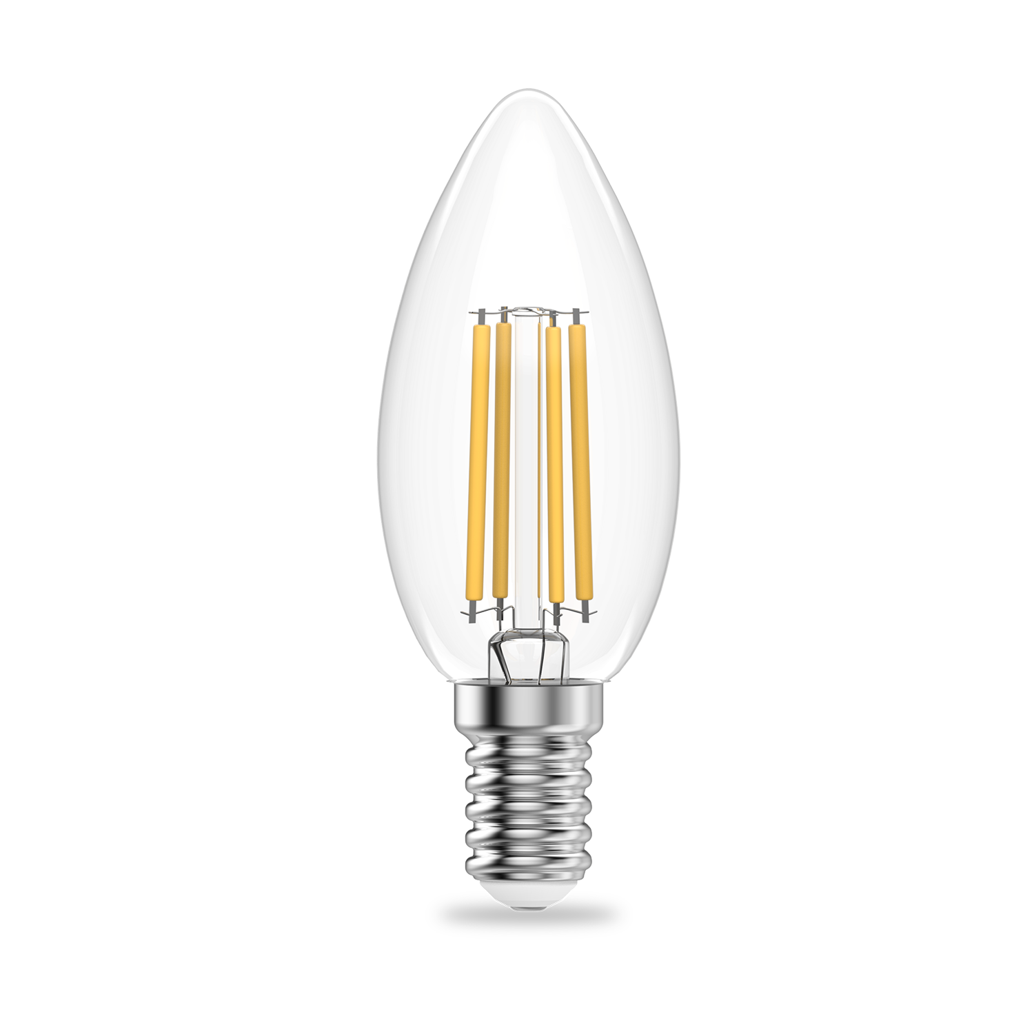 Лампа Gauss Filament Elementary Свеча 10W 670lm 4100К Е14 LED 1/10/100