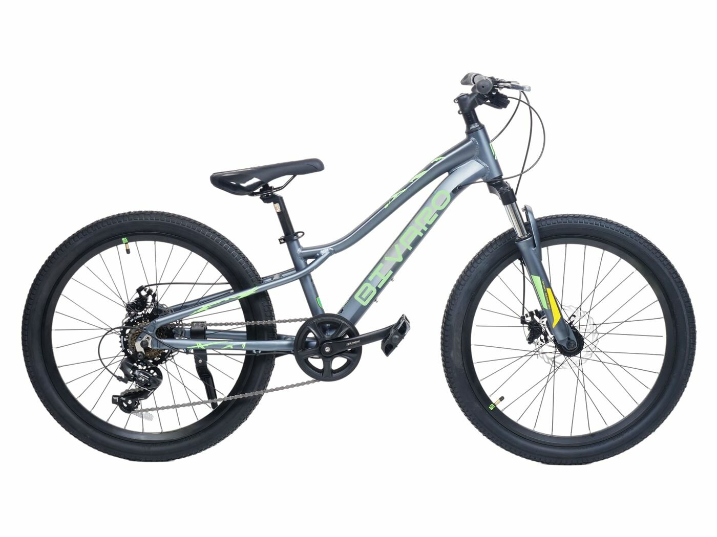 Велосипед BIVARO BEMBI 24" (GREY/GREEN) рама 11"