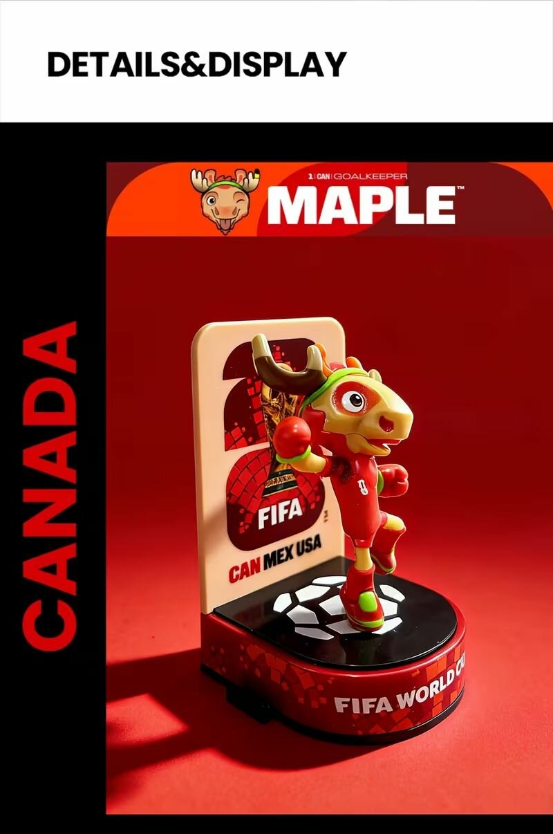 Сувенир-талисман FIFA "Лось Maple", коллекционный, пластик, 6 см