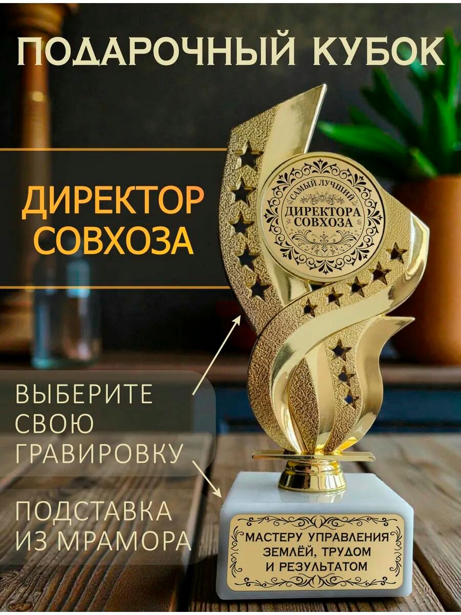 Лучший директор совхоза кубок подарочный