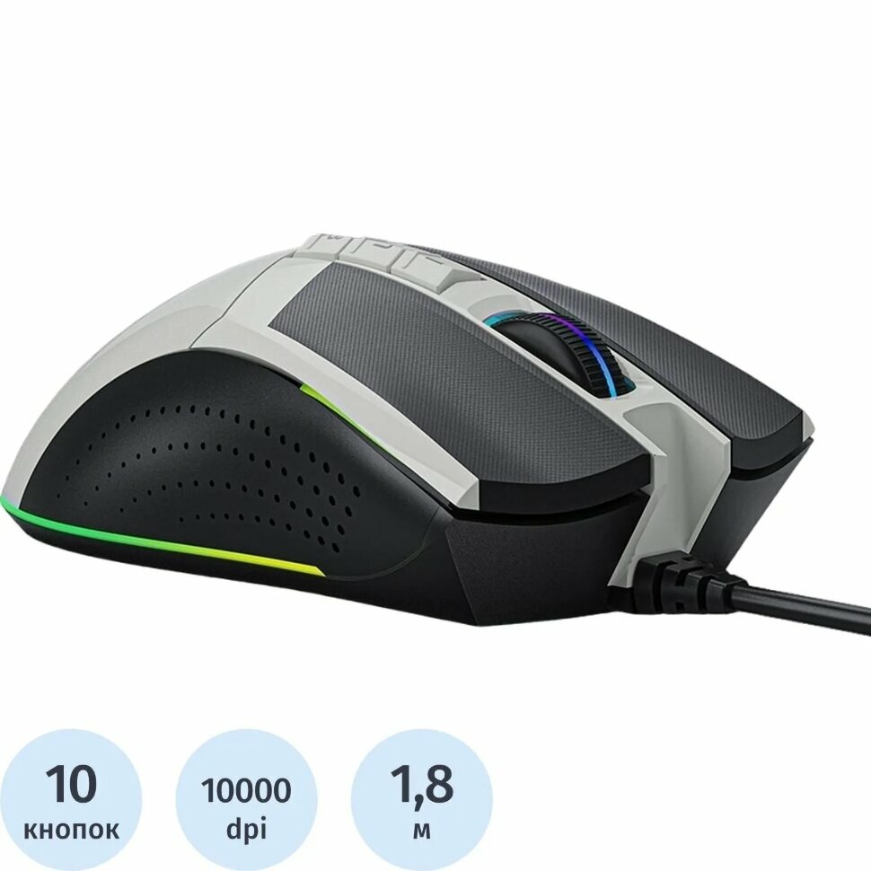 Мышь компьютерная A4Tech Bloody (W90 MAX PANDA)бел/черн 10000dpi USB 10but, 2154952