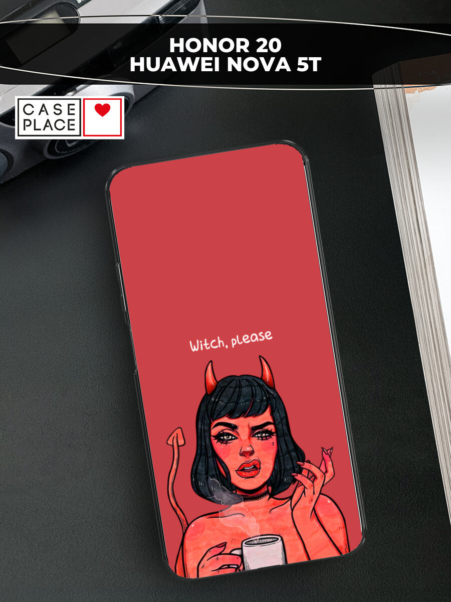 Чехол на Huawei Nova 5T / Хуавей Нова 5Т с принтом Evil Girl