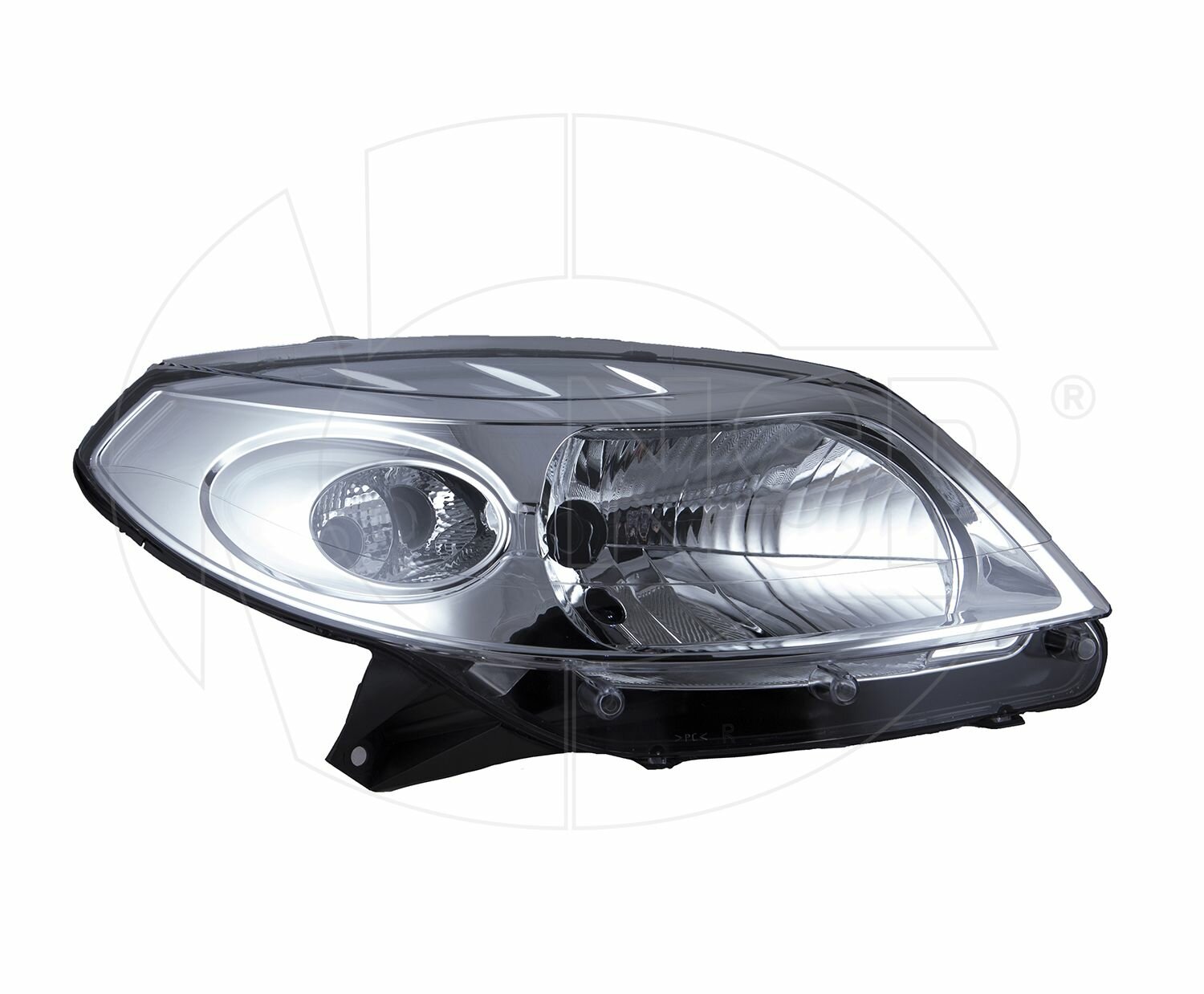 Фара правая RENAULT Sandero хром NSP078200733877
