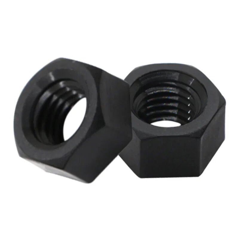 Нейлоновые шестигранные гайки DIN934 М2-М20 белые черные M12 3pcs, Черный, Black