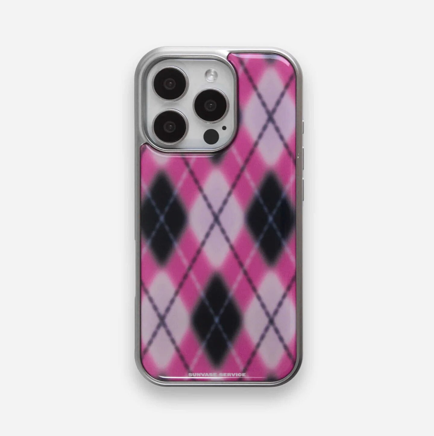 Чехол Clmj Diamond Grid для iPhone 17 16 15 14 13 12 Айфон 15 Про Макс, Розовый, XKDJ-LY387JJ008w3