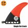 UPSURF Single Fin 6" Red