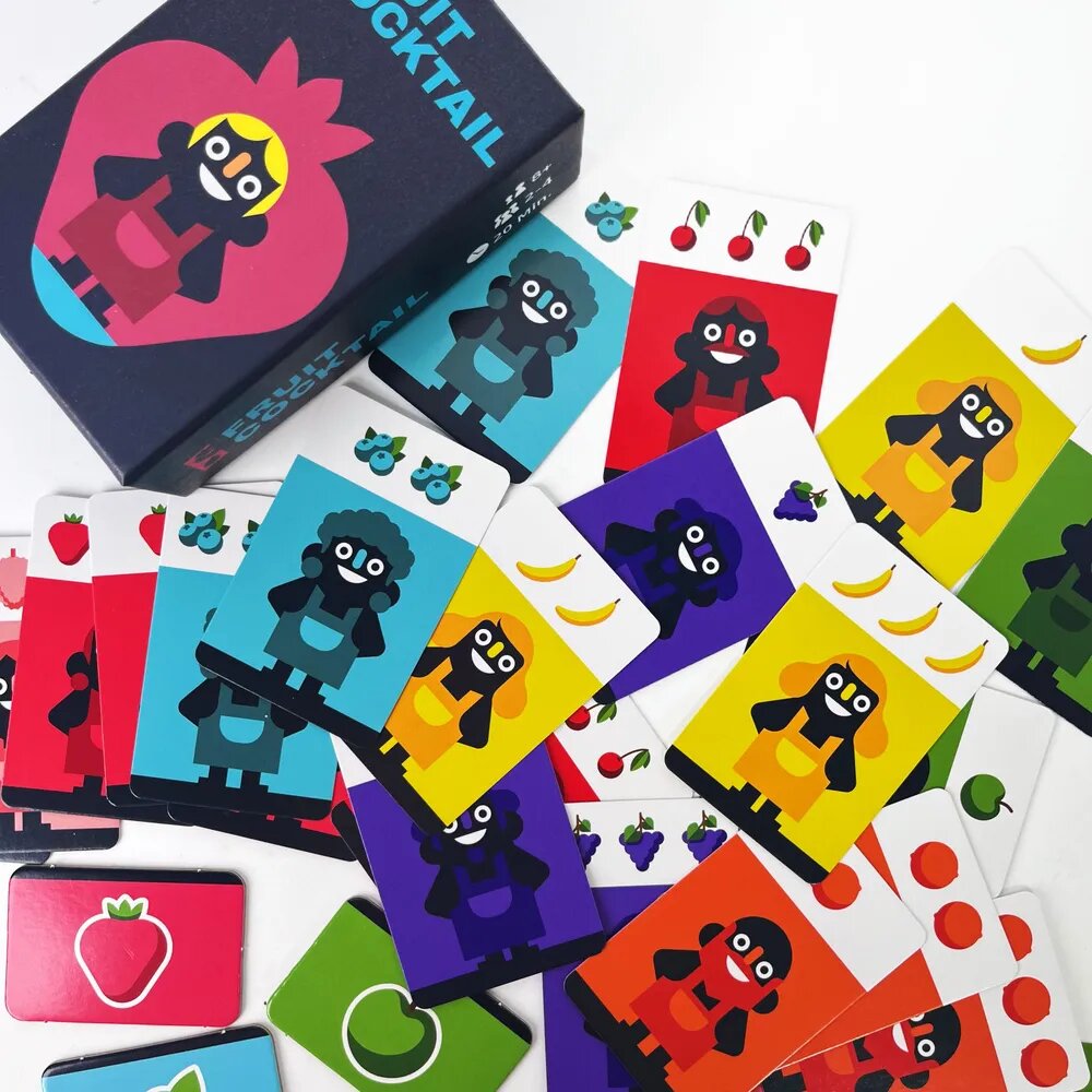 Настольная игра Crazy Sherlock, Fruit Cocktail: компактная стратегия, портативный дорожный набор, семейная карточная вечеринка