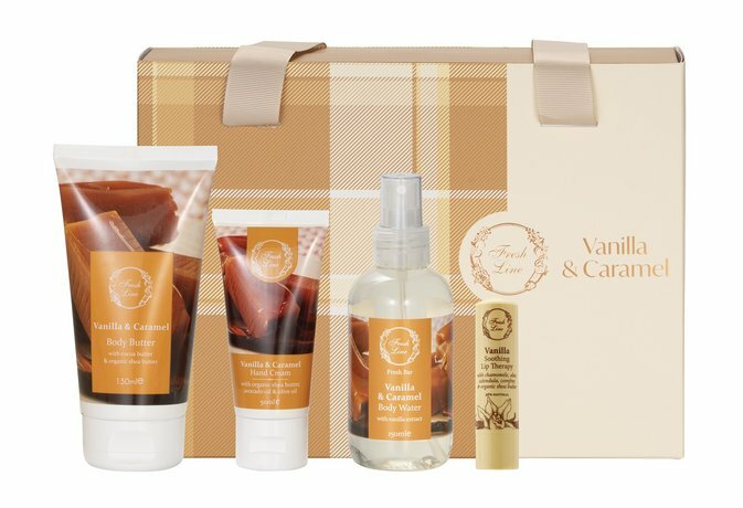 Fresh Line Vanilla Caramel Body Care Set Набор 370 мл/гр