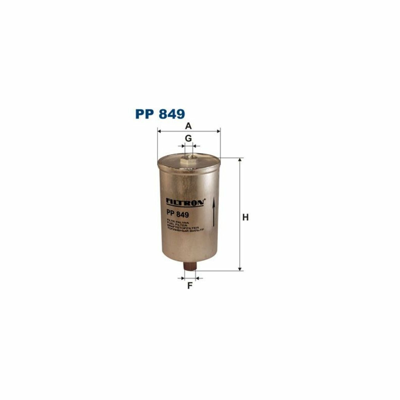 Фильтр топливный FILTRON PP849