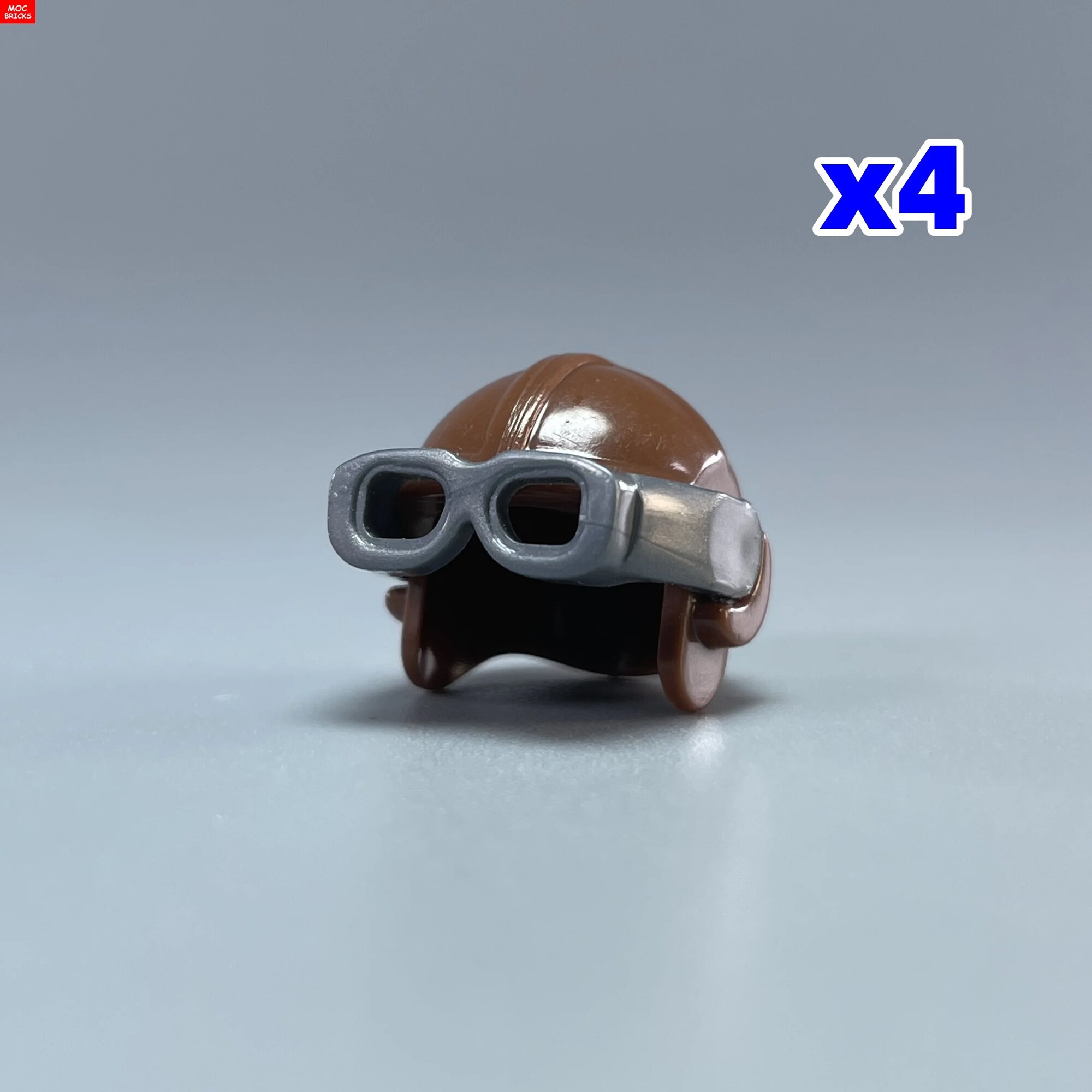 MOC BRICKS Пилотный шлем из ABS Коричневый, NO.13