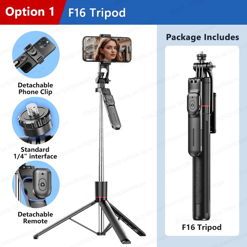 TOKQI Профессиональный штатив F16 для смартфона Option 1