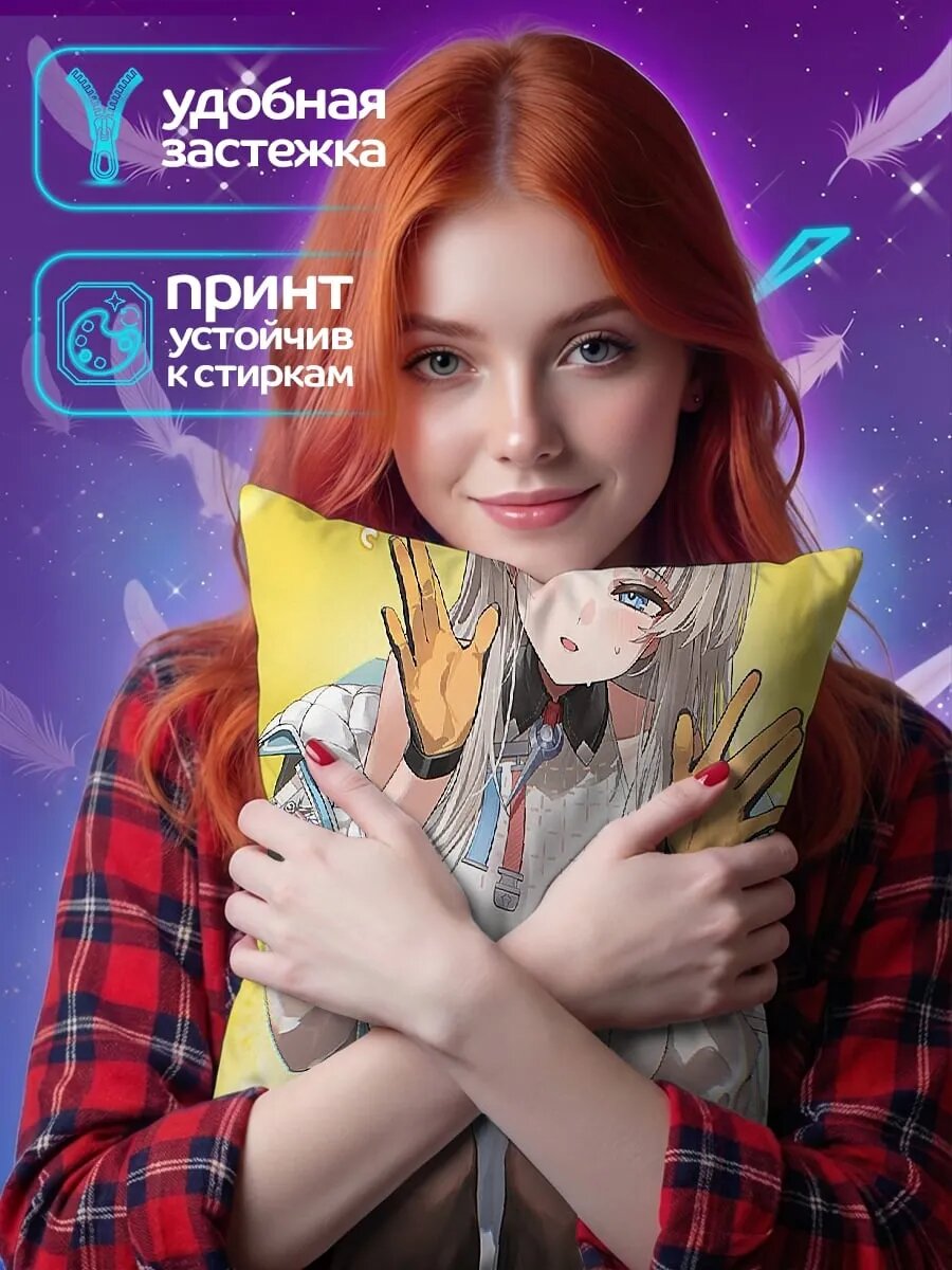 Подушка дакимакура Девушка с ушками — фото 1