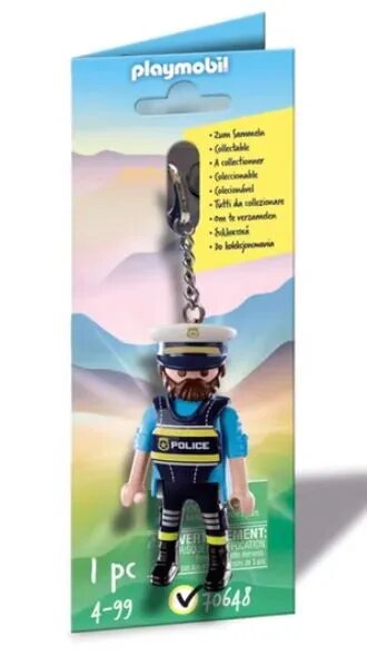 Playmobil-Мир Моби: Полицейский брелок- 70648
